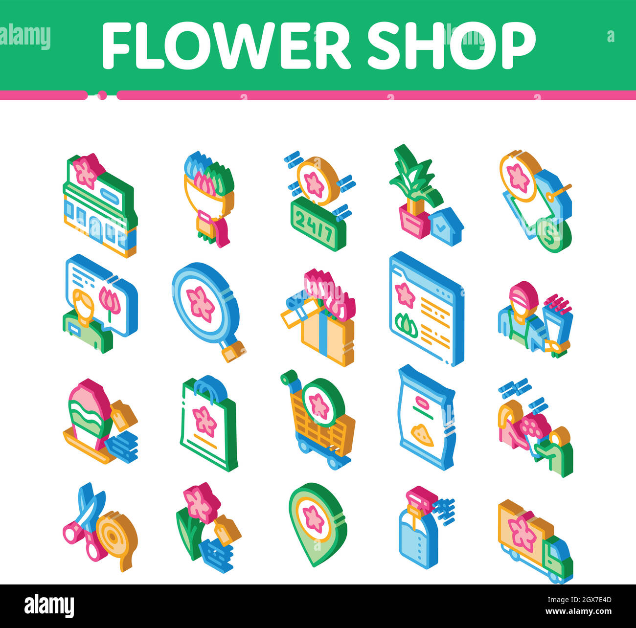 Potting flower Stock Vector Images - Alamy