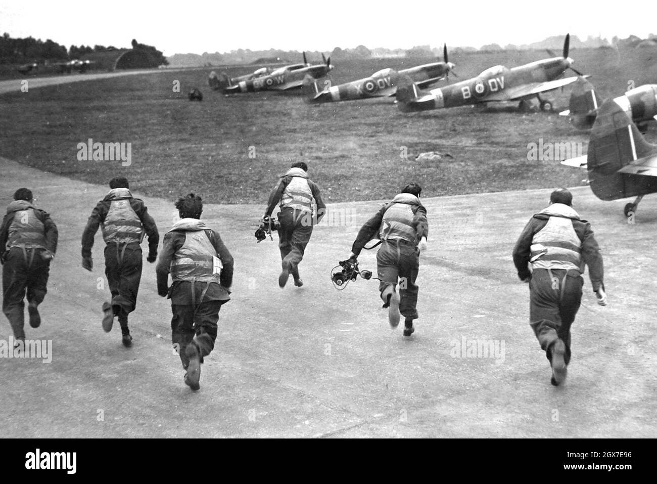 Raf fighter pilots running hi-res stock photography and images - Alamy