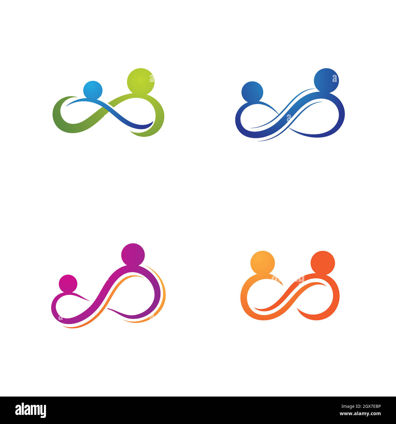 Family people logo hi-res stock photography and images - Alamy