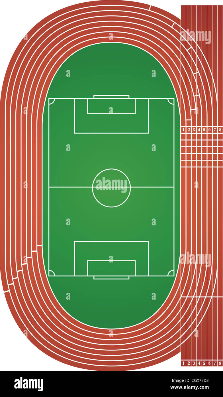 Track and field area Stock Vector Image & Art - Alamy