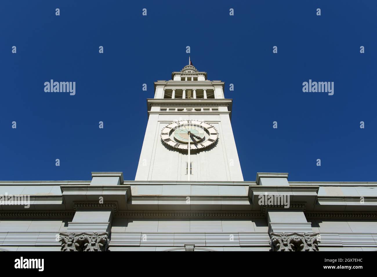 San Francisco Ferry Building at downtown San Francisco, California CA ...