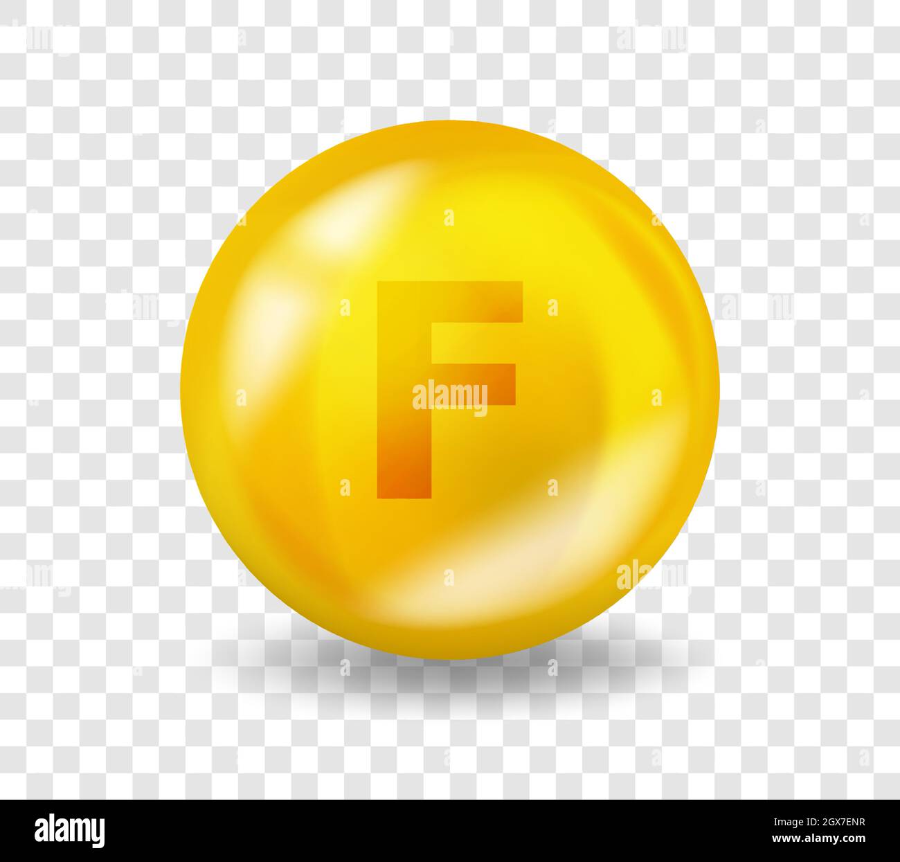 Vitamin F Essential fatty acid. Vitamin complex illustration concept. F ...