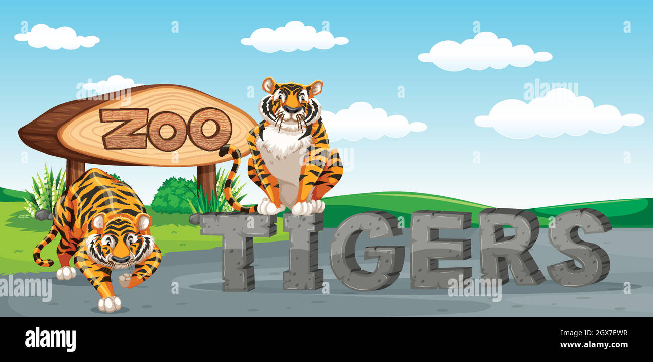 Zoo setting Stock Vector Images - Alamy