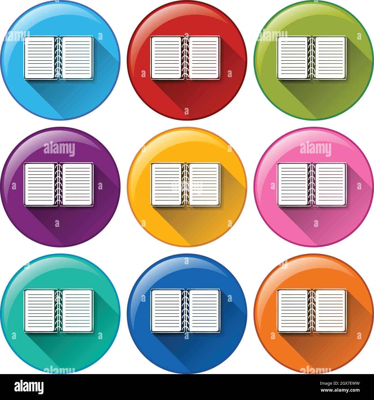 Icons note sheets Stock Vector Images - Alamy