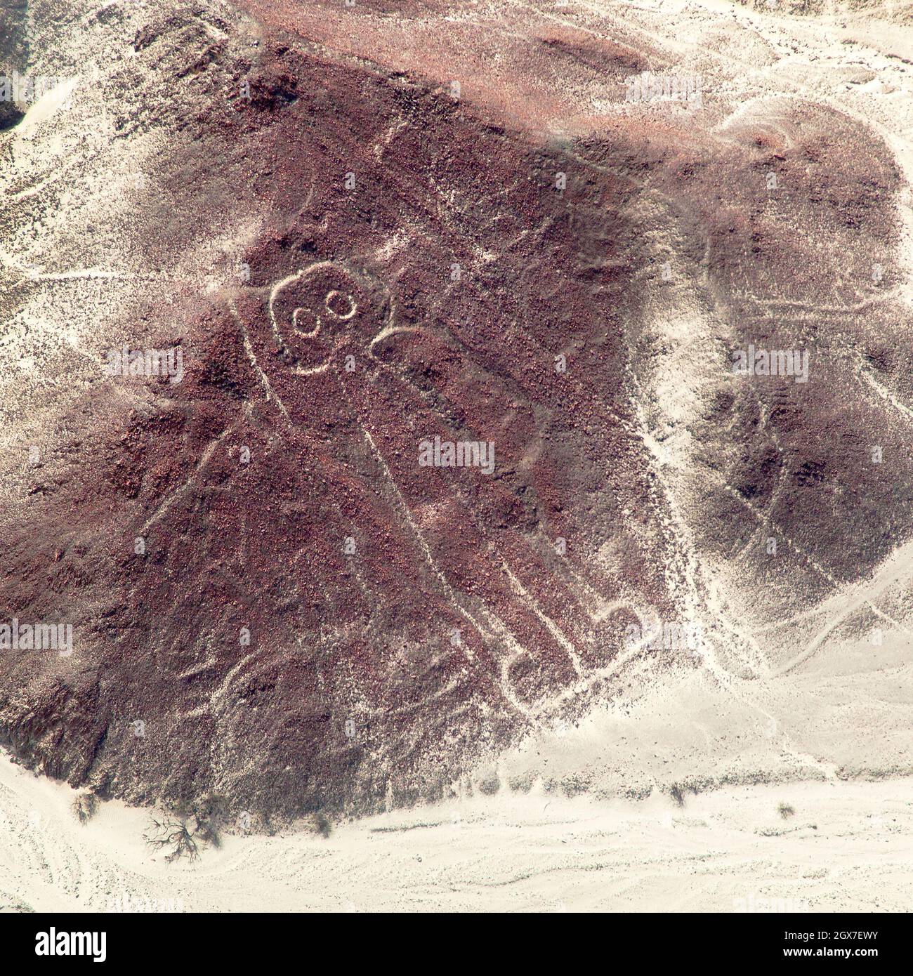 The spaceman or space man, Nazca or Nasca mysterious lines and ...