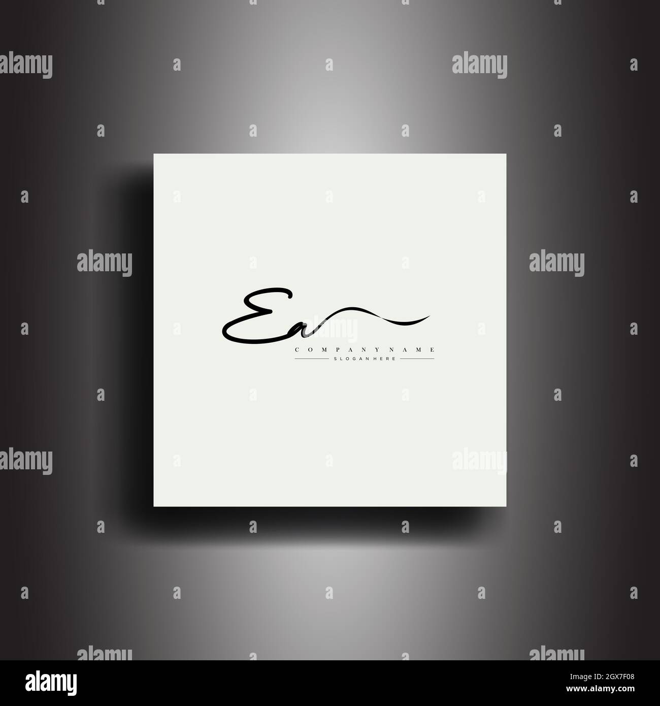 EA Signature style monogram.Calligraphic lettering icon and handwriting ...