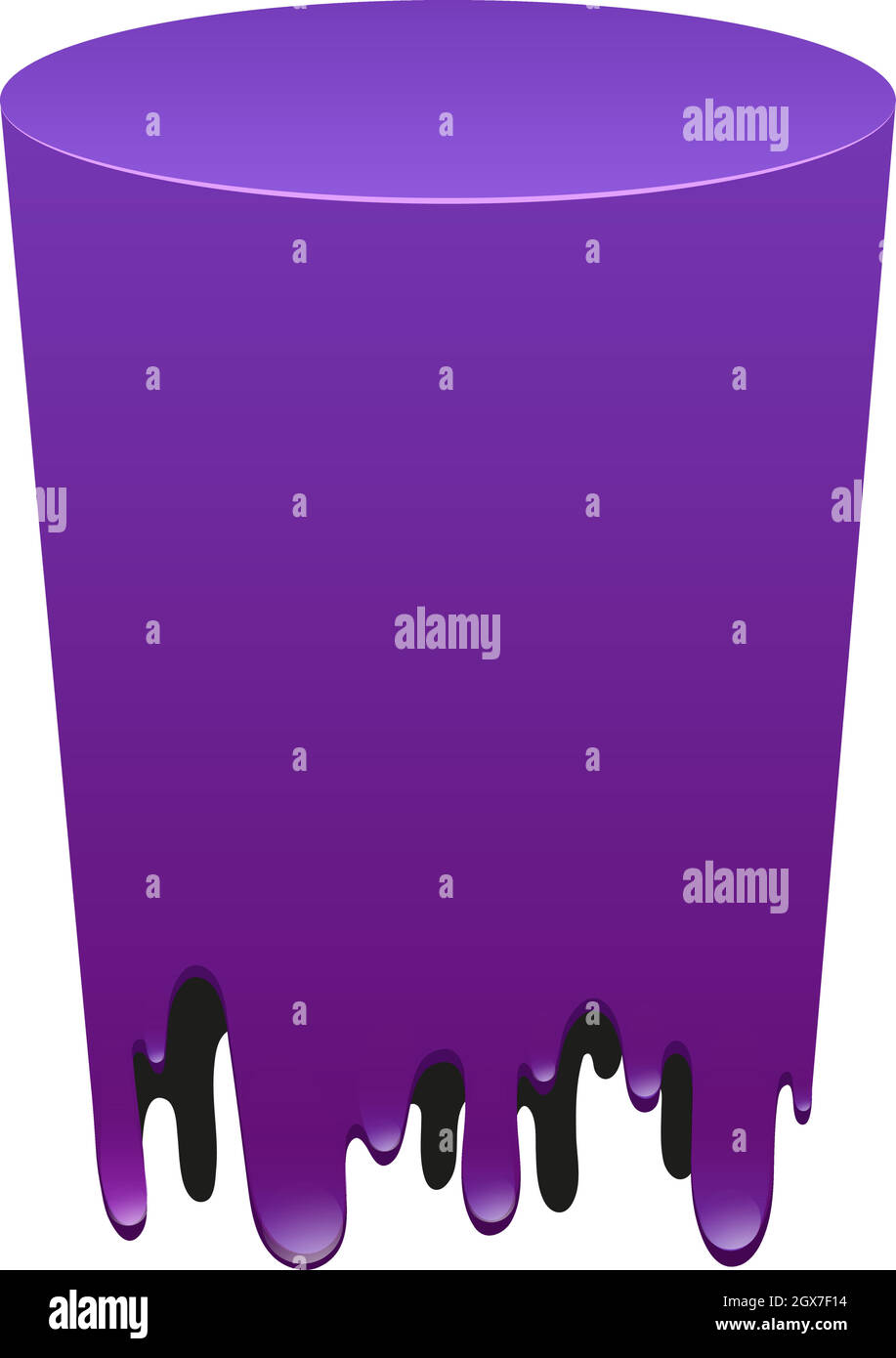Purple color melting tube Stock Vector Image & Art - Alamy