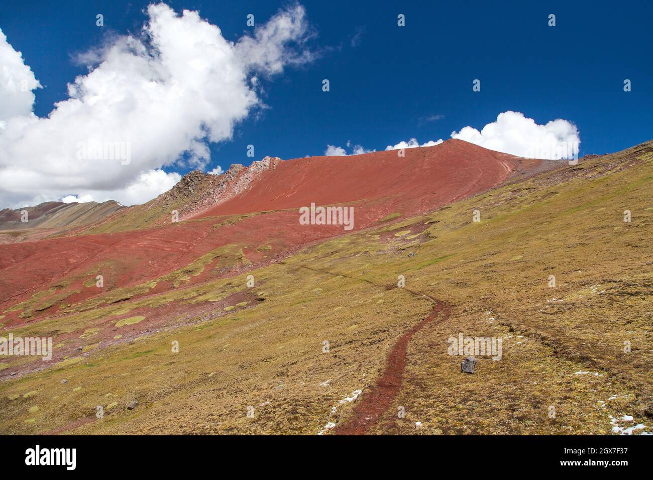 Rainbow mountains or Vinicunca Montana de Siete Colores, Cuzco region ...