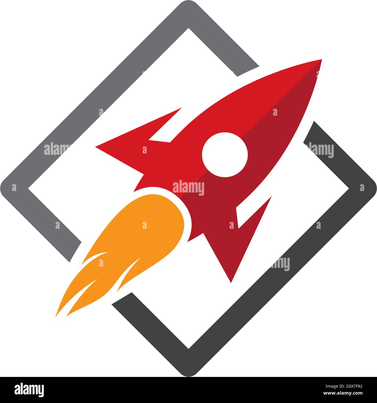 Rocket ilustration logo vector icon template Stock Vector Image & Art ...