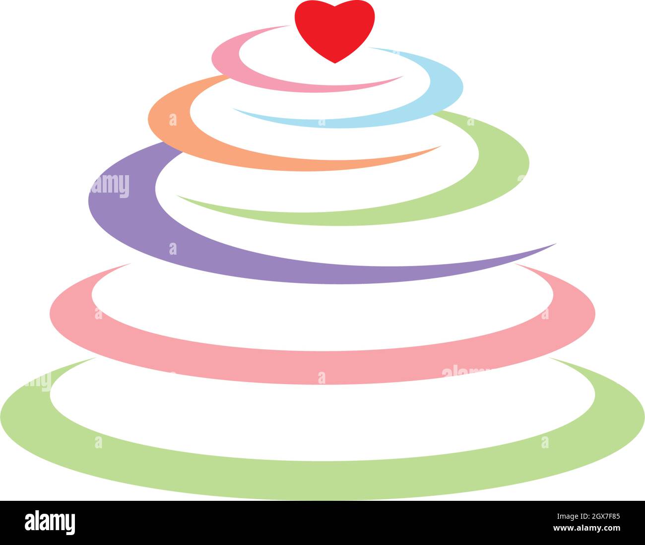 Cake logo vector ilustration template Stock Vector Image & Art - Alamy