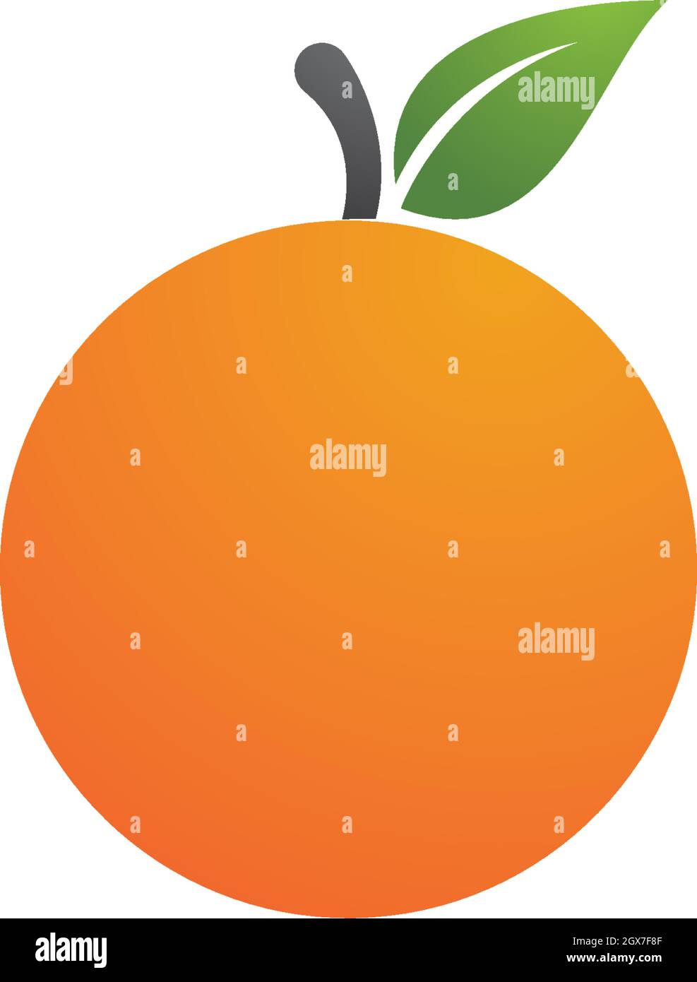 Orange logo design. Vector illustration Stock Vector Image & Art - Alamy