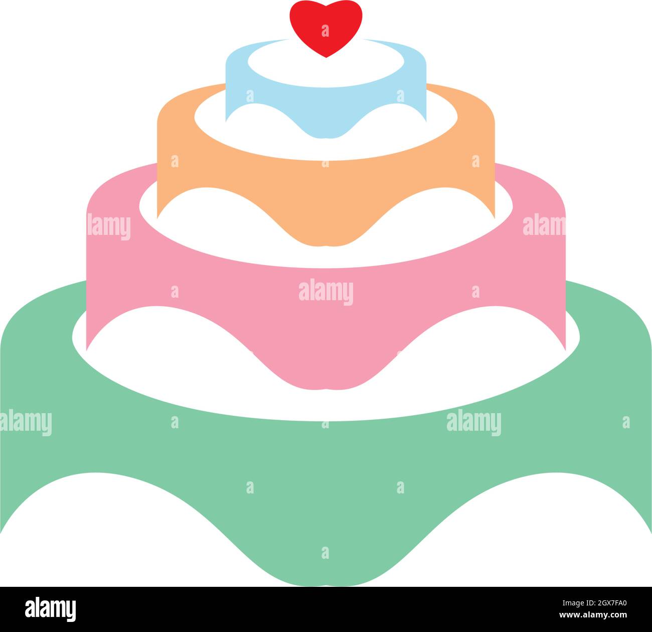 Cake logo vector ilustration template Stock Vector Image & Art - Alamy