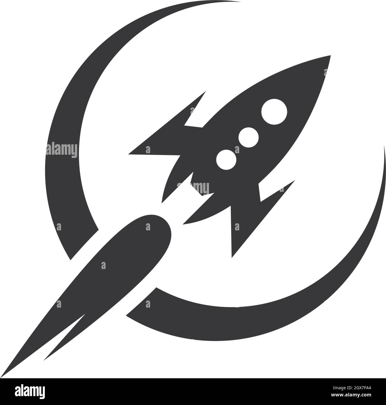 Rocket ilustration logo vector icon template Stock Vector Image & Art ...