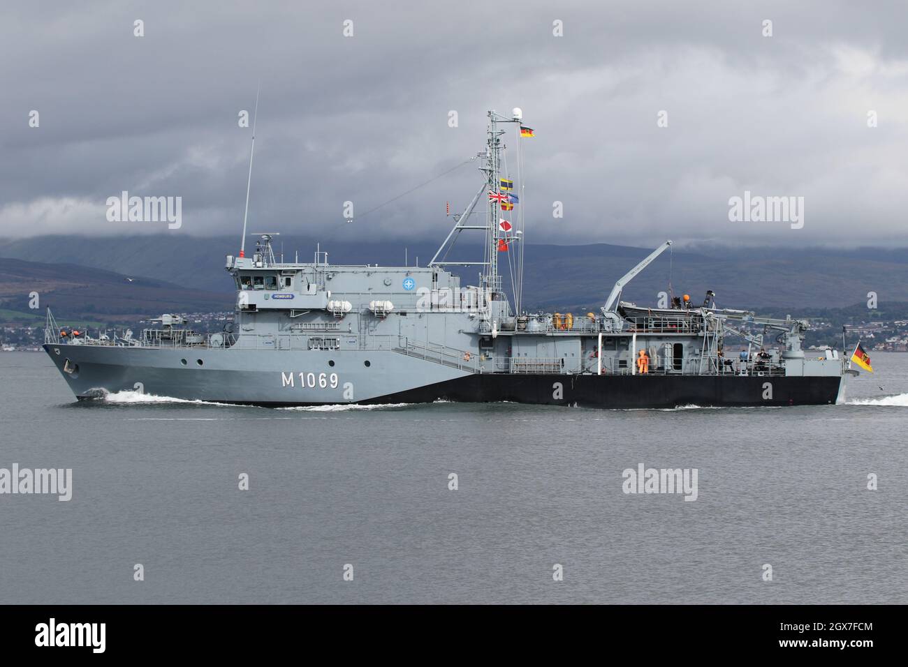 FGS Homburg (M1069), a Frankenthal-class (or Type 332) minehunter ...