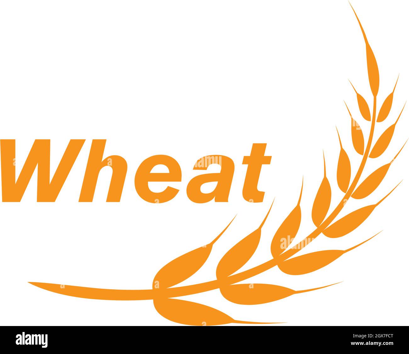 wheat Logo Template vector icon design Stock Vector Image & Art - Alamy