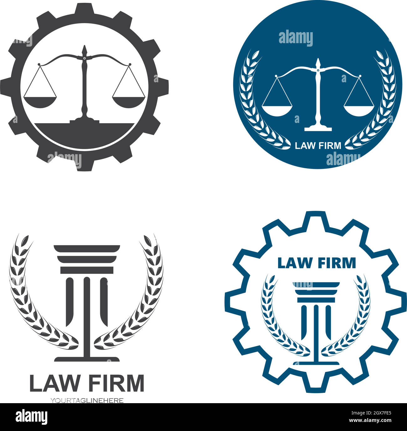 lawyer logo vector icon Stock Vector Image & Art - Alamy