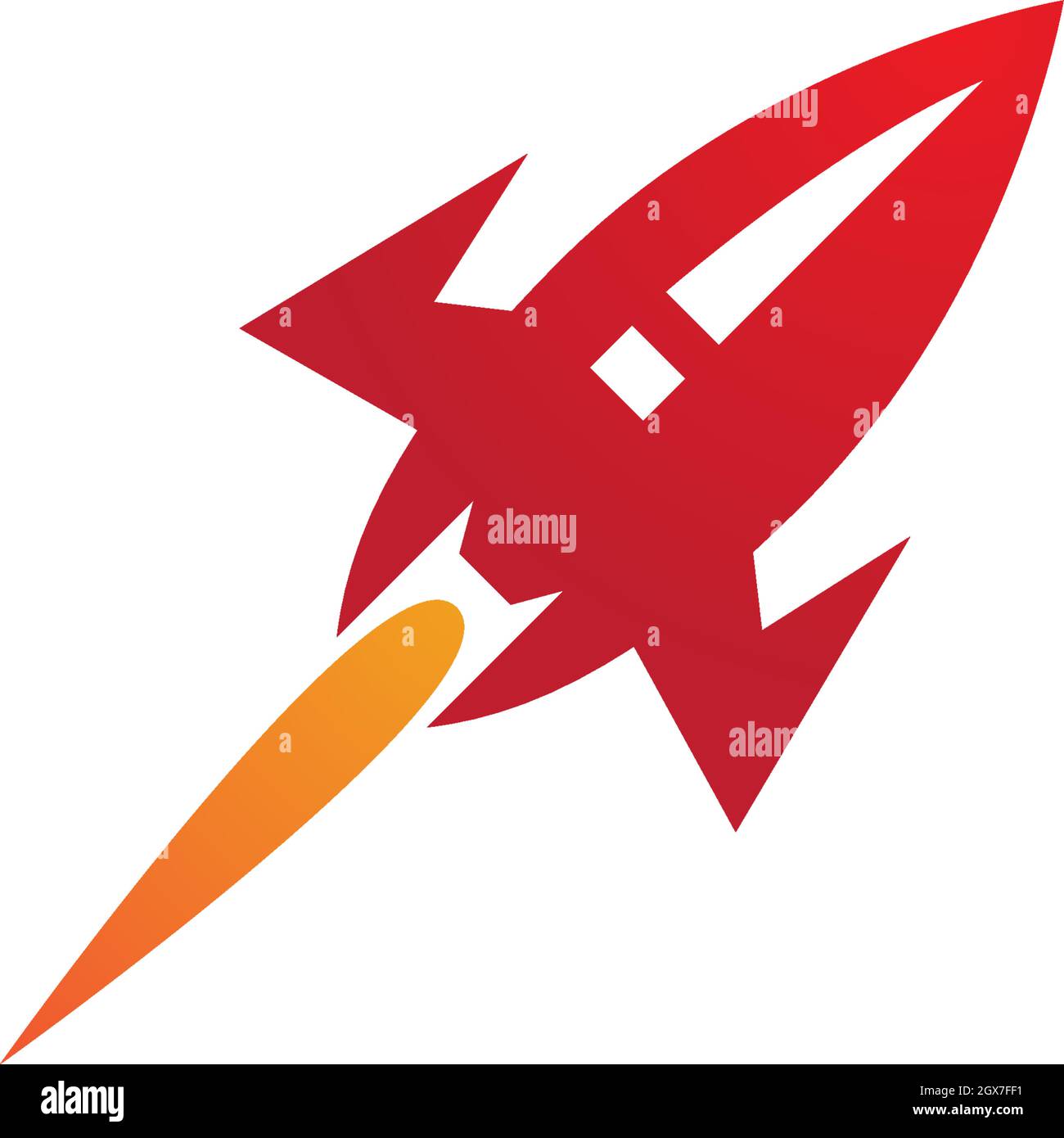 Rocket ilustration logo vector icon template Stock Vector Image & Art ...