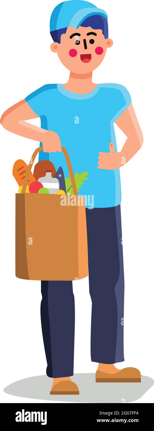 Food volunteer not woman Stock Vector Images - Alamy