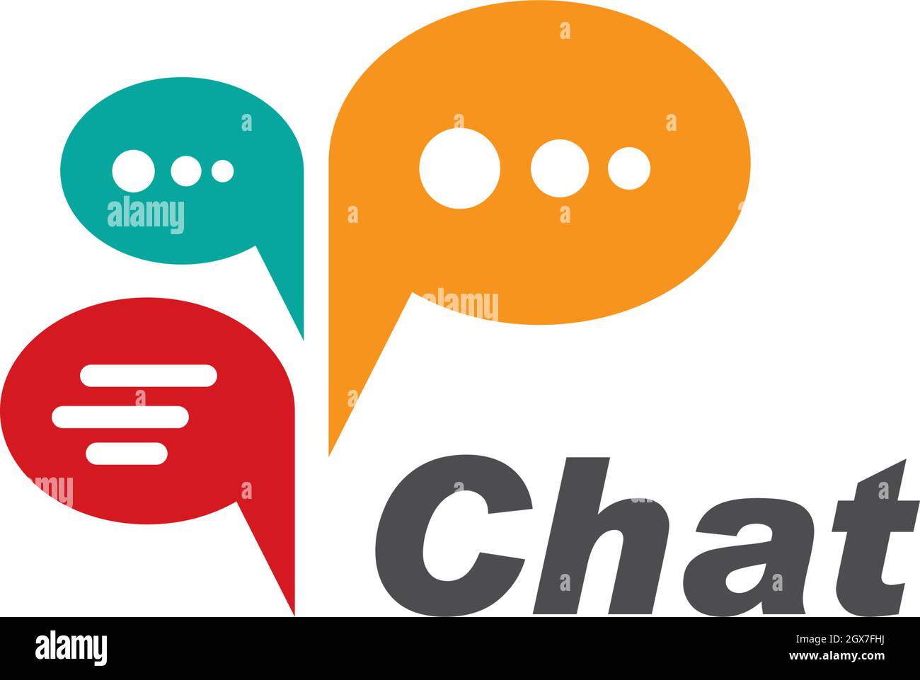 Speech bubble icon Logo template vector illustration Stock Vector Image ...