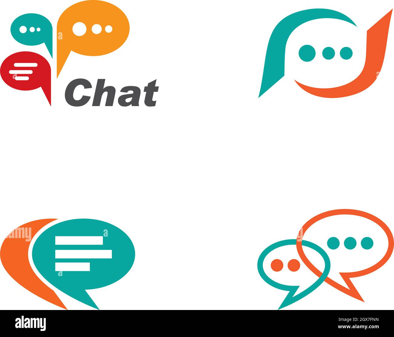 Speech bubble icon Logo template vector illustration Stock Vector Image ...