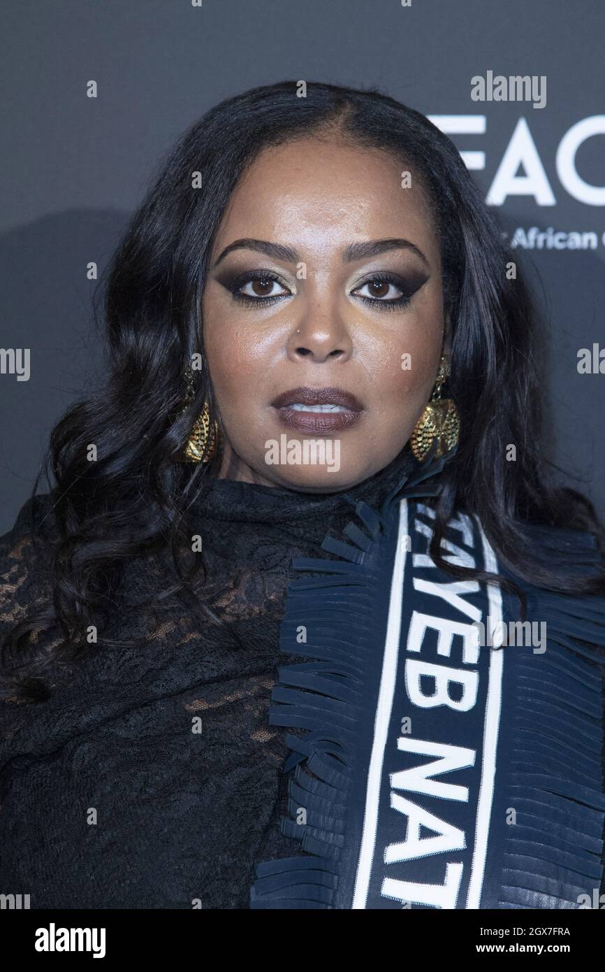 Rozan Ahmed attending the IFAAC Party as part of Paris Fashion Week ...