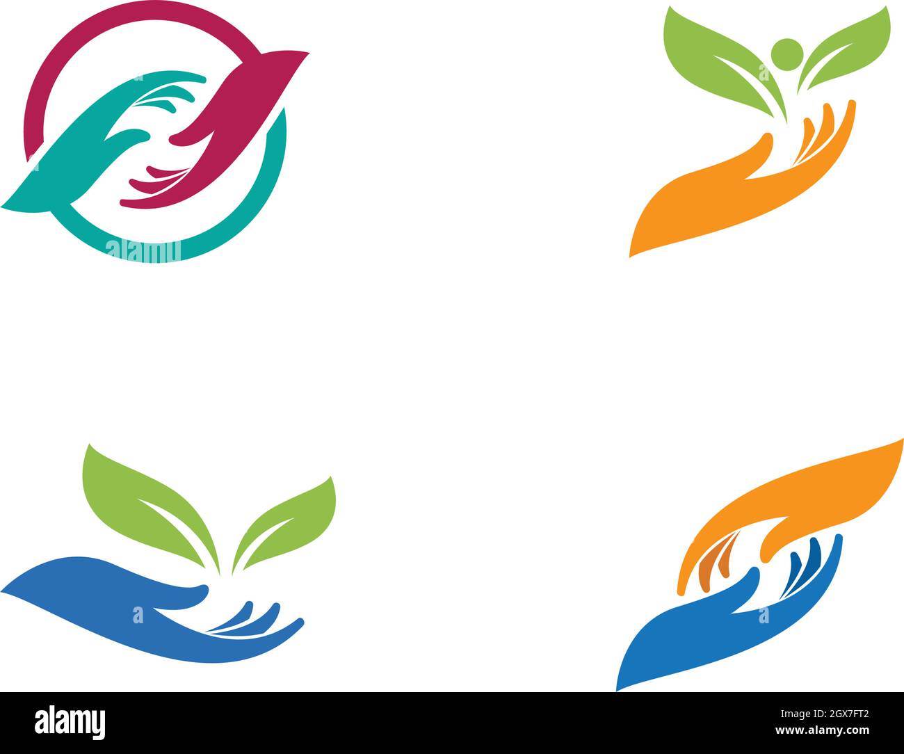 Hand Care Logo Template vector icon Business Stock Vector Image & Art ...