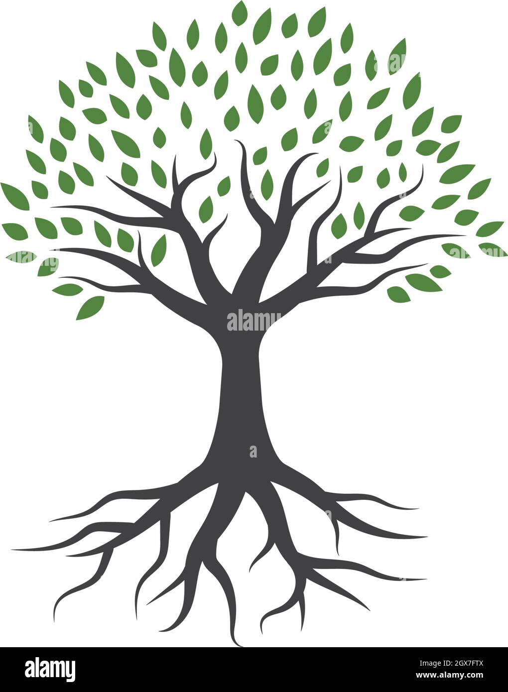 Tree icon logo template vector illustration Stock Vector Image & Art ...