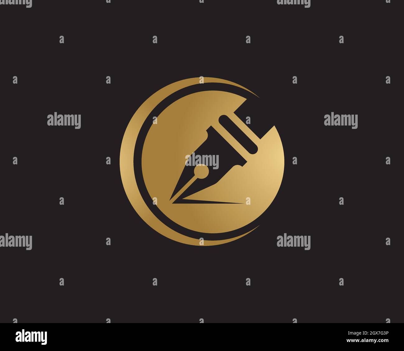 pen Logo template Vector illustration Stock Vector Image & Art - Alamy