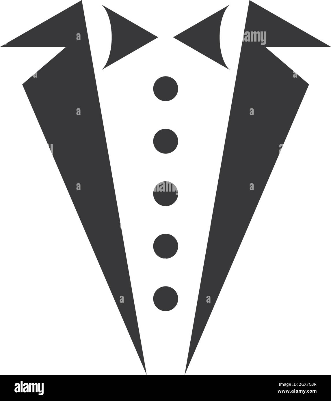 Tuxedo logo vector icon template Stock Vector Image & Art - Alamy