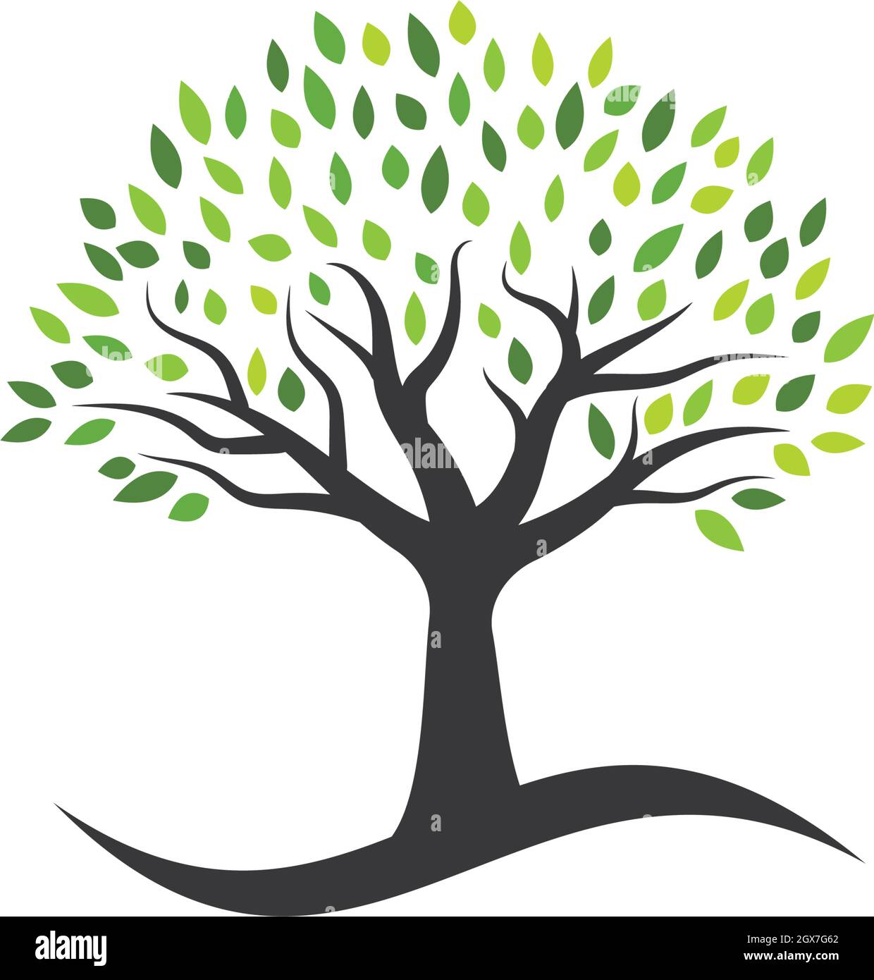 Tree icon logo template vector illustration Stock Vector Image & Art ...