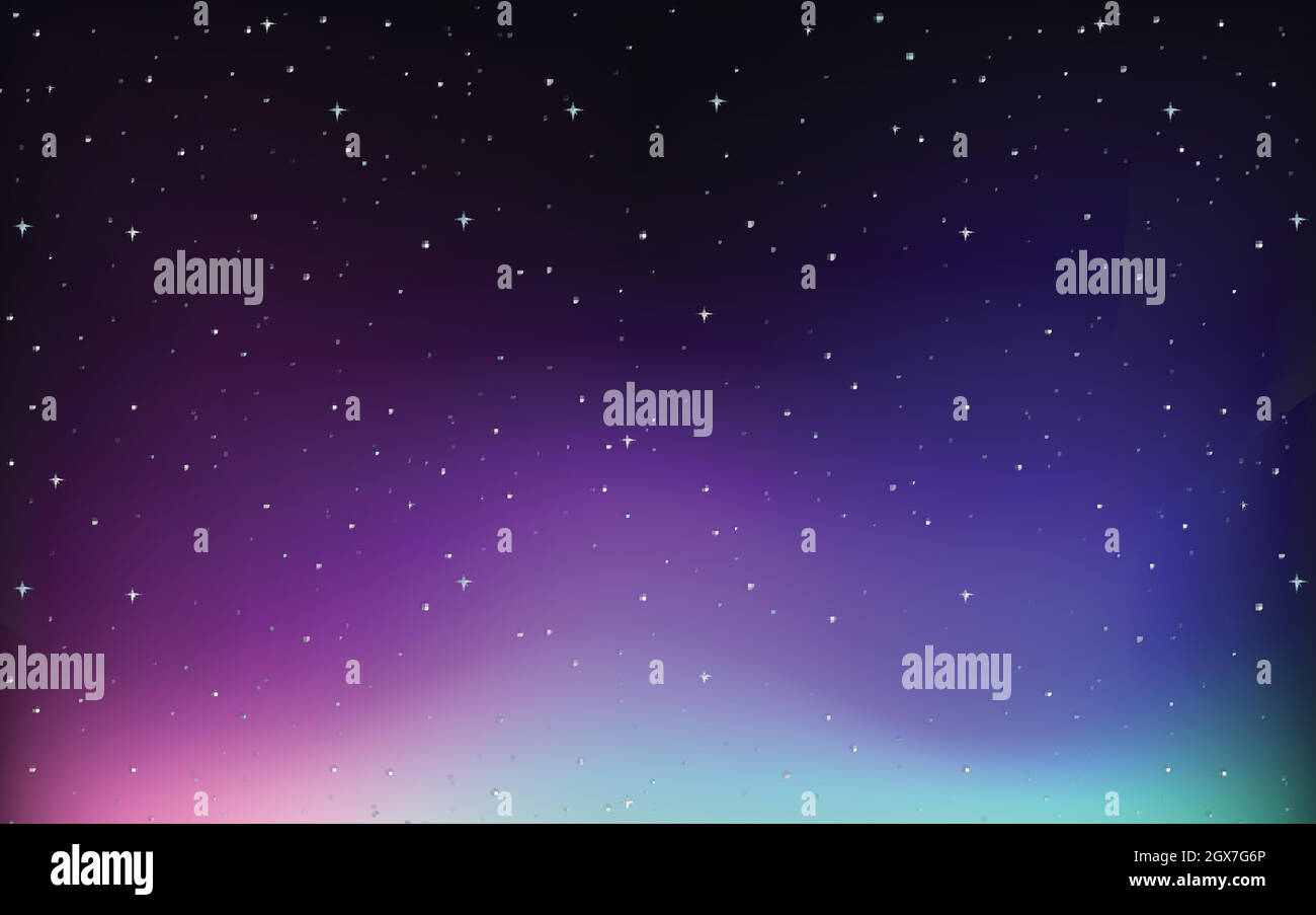 Stars in night sky Stock Vector Images - Alamy
