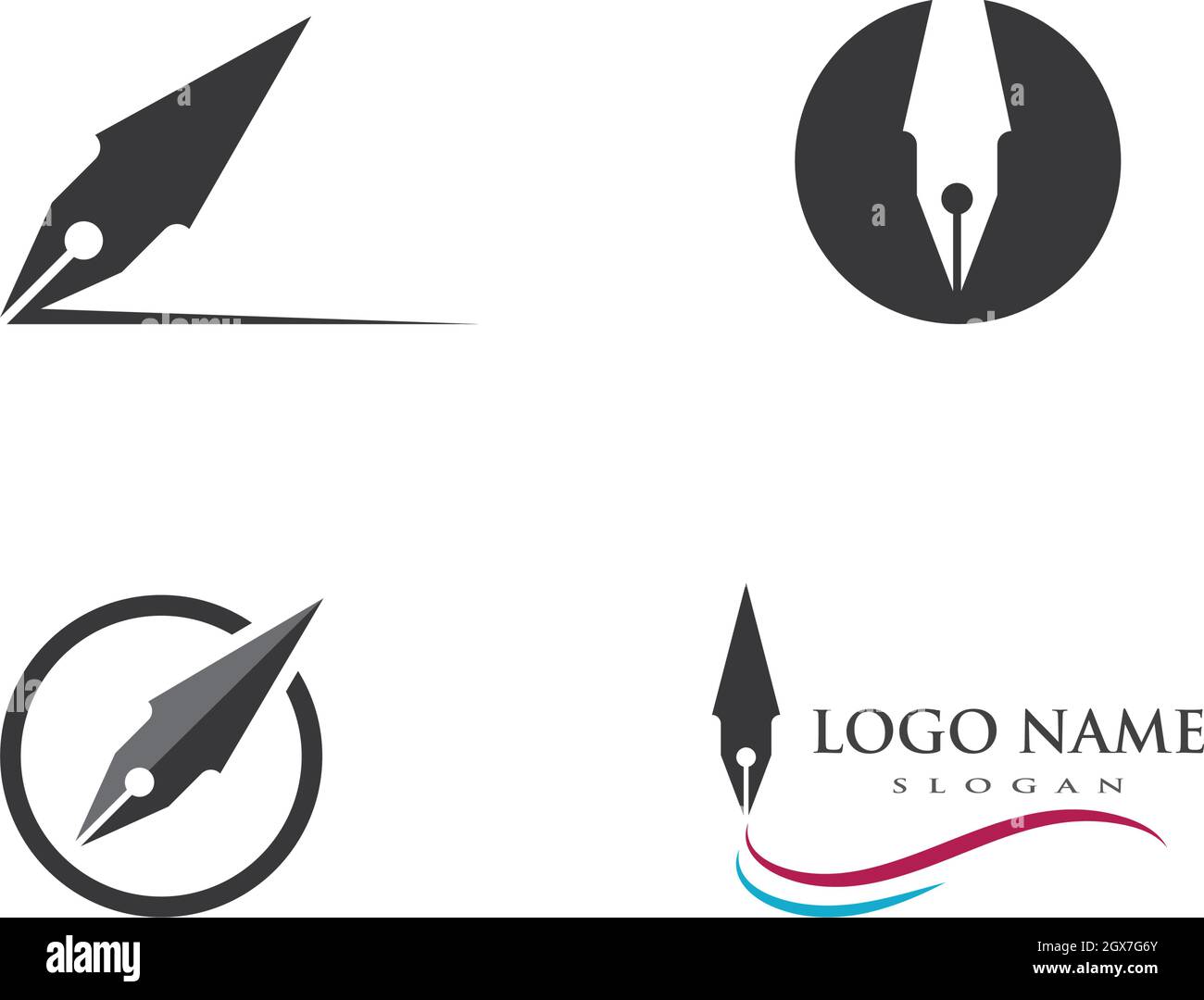 pen Logo template Vector illustration Stock Vector Image & Art - Alamy