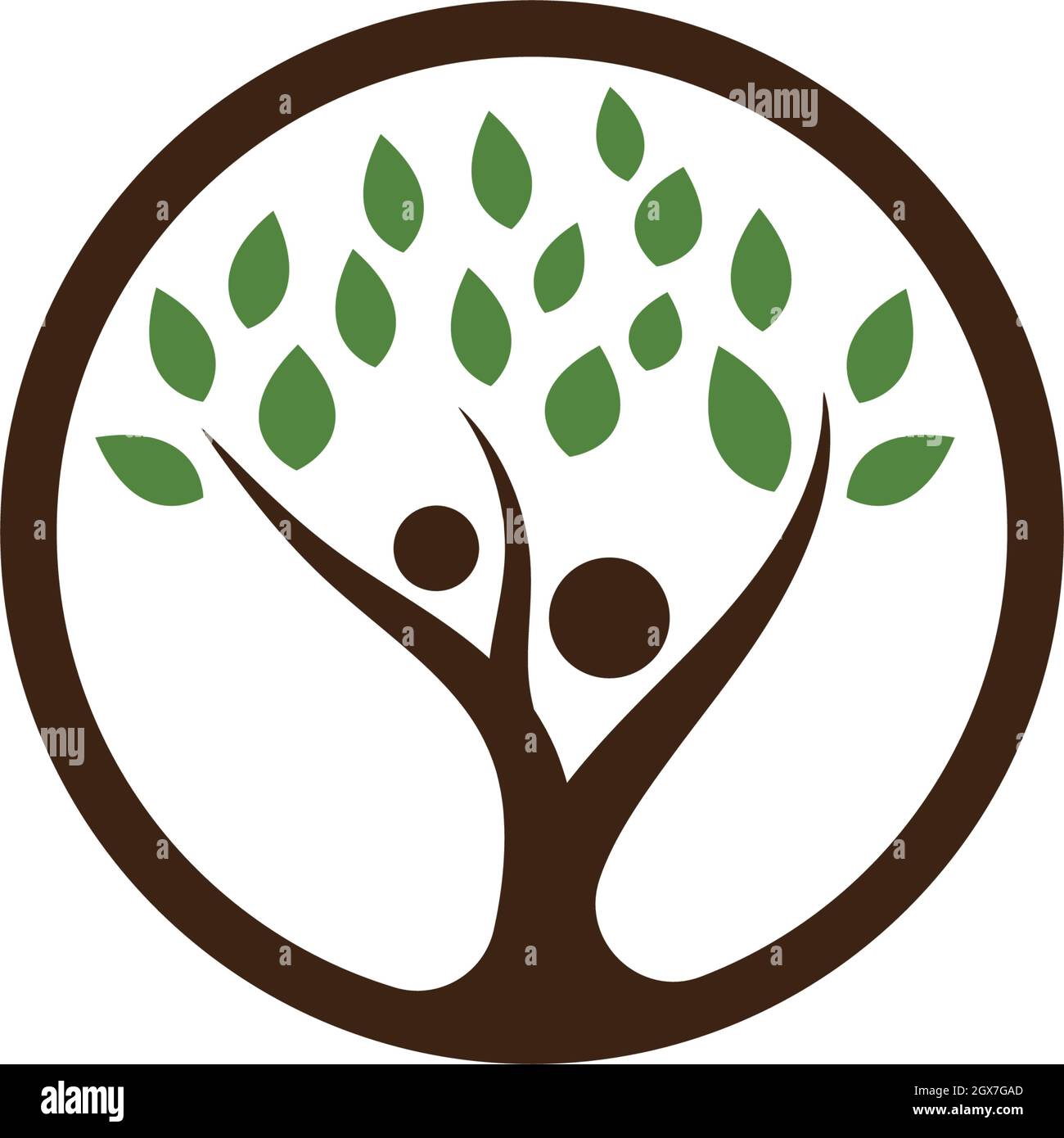 family tree logo template vector illustration Stock Vector Image & Art ...