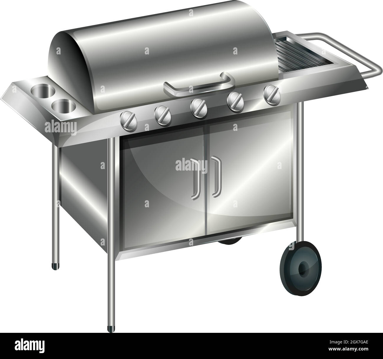 Flame grill gas Cut Out Stock Images & Pictures - Alamy