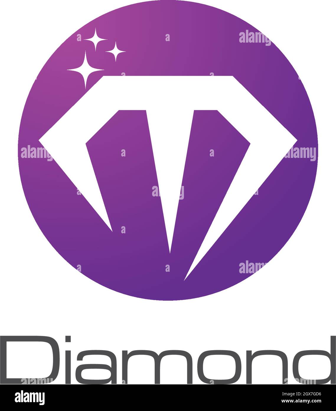 Diamond logo vector icon template Stock Vector Image & Art - Alamy