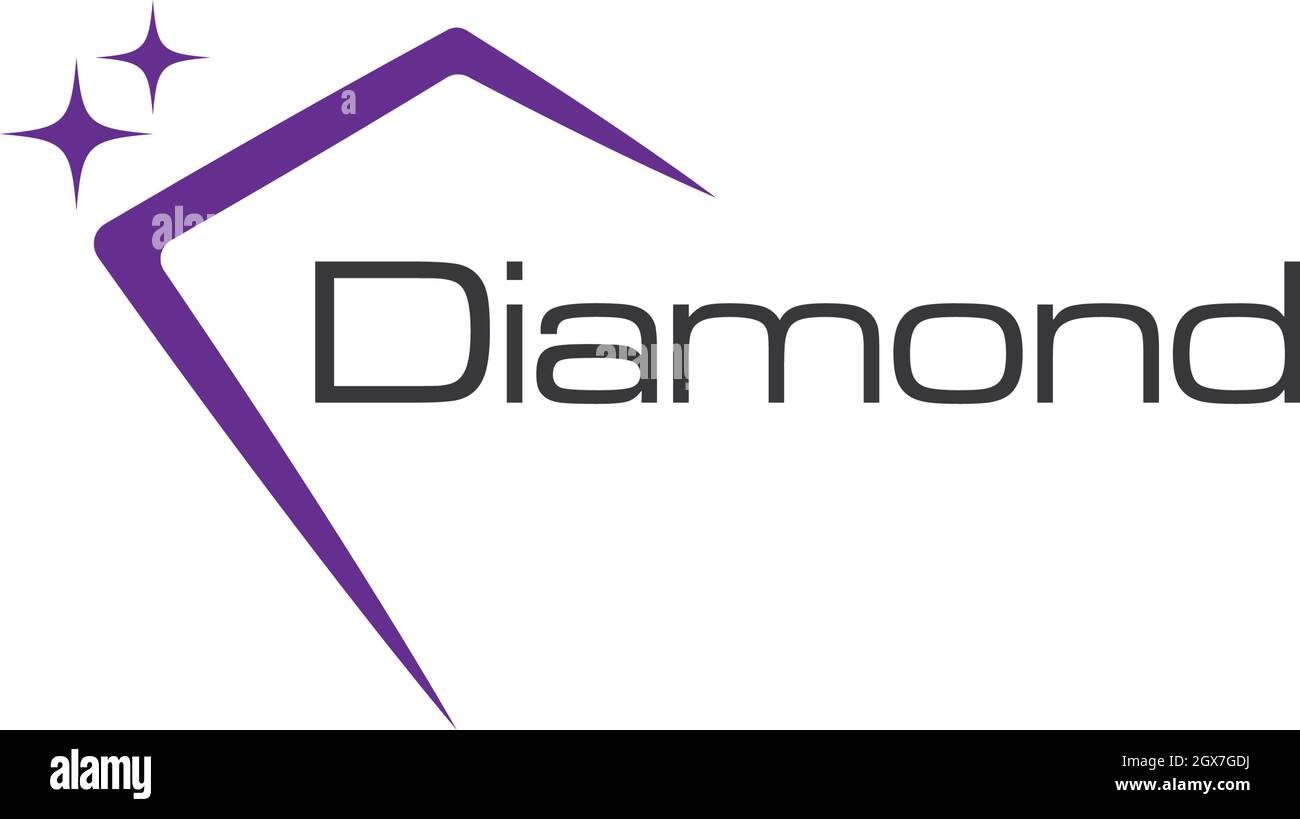 Diamond logo vector icon template Stock Vector Image & Art - Alamy