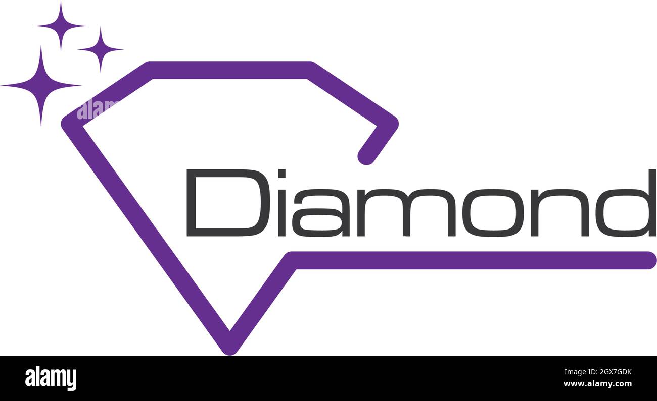 Diamond logo vector icon template Stock Vector Image & Art - Alamy