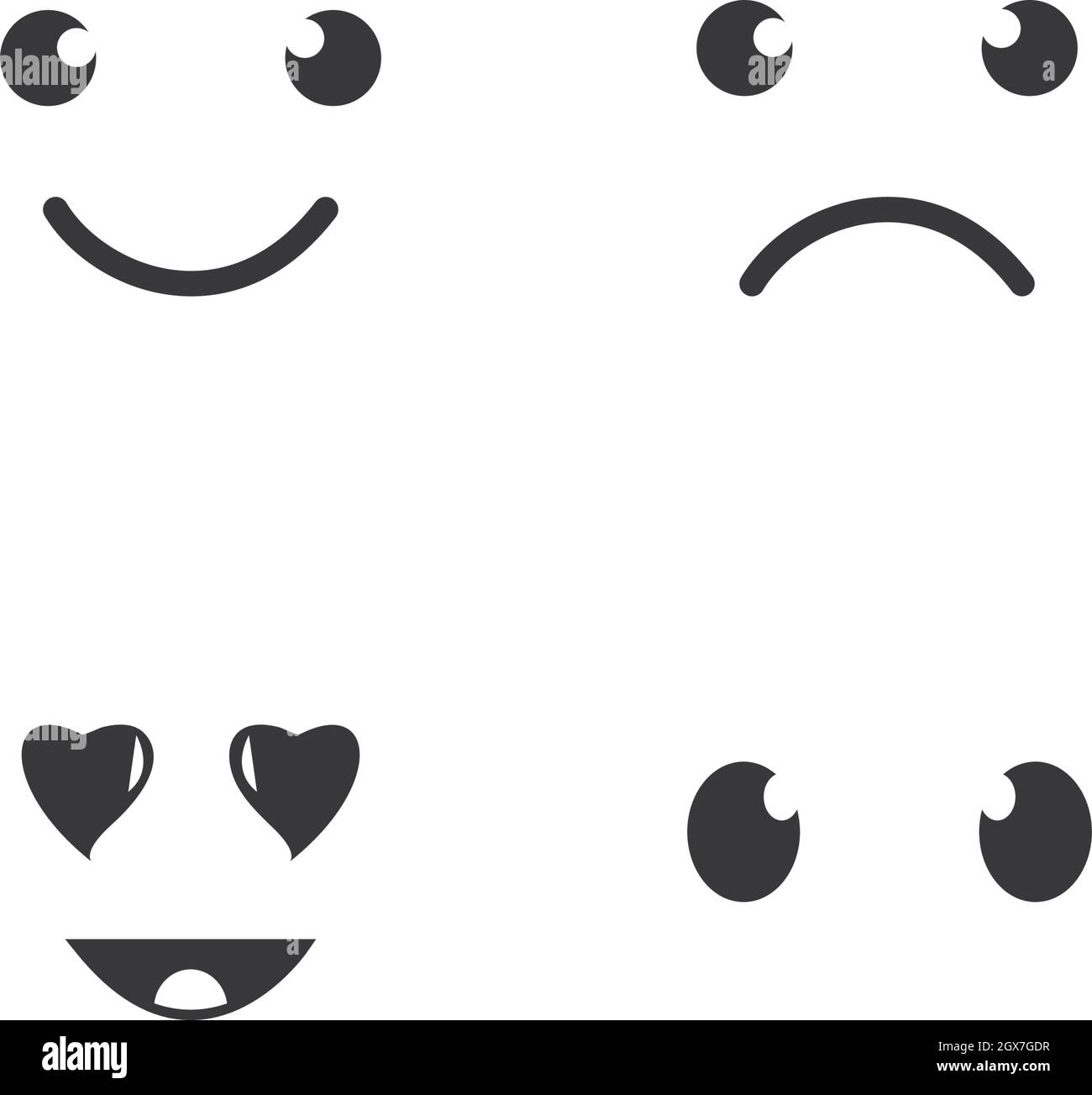 Emoticon template face expression icon vector Stock Vector Image & Art ...