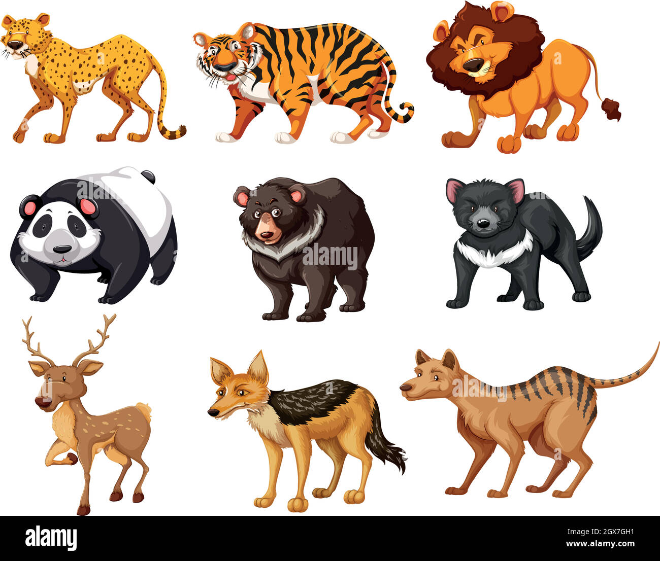 Animal wild animals fauna Stock Vector Images - Alamy