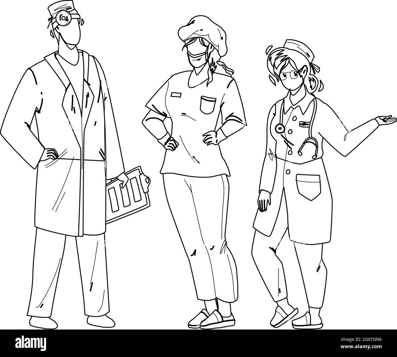 Man doctor hospital team Cut Out Stock Images & Pictures - Alamy