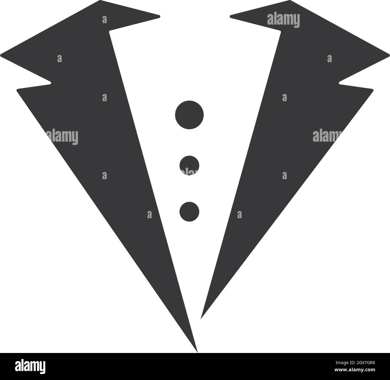 Tuxedo logo vector icon template Stock Vector Image & Art - Alamy
