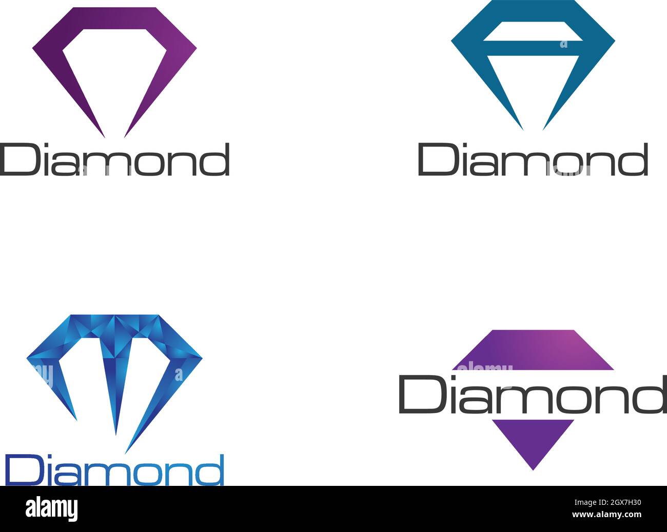 Diamond logo vector icon template Stock Vector Image & Art - Alamy