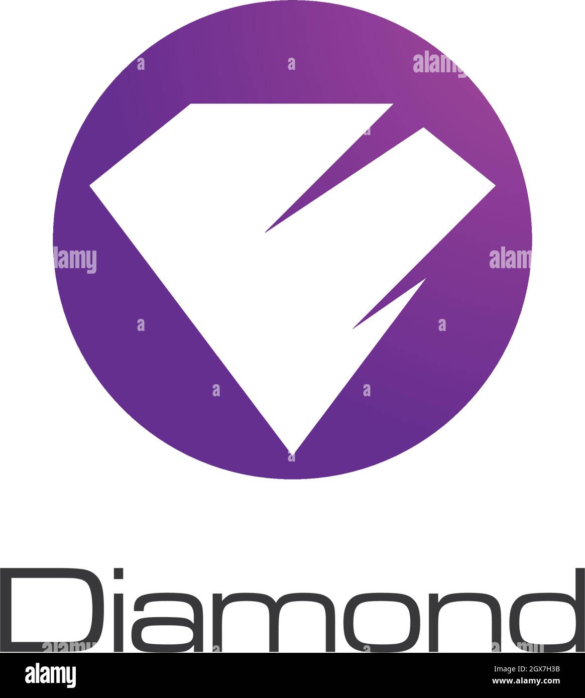 Diamond logo vector icon template Stock Vector Image & Art - Alamy