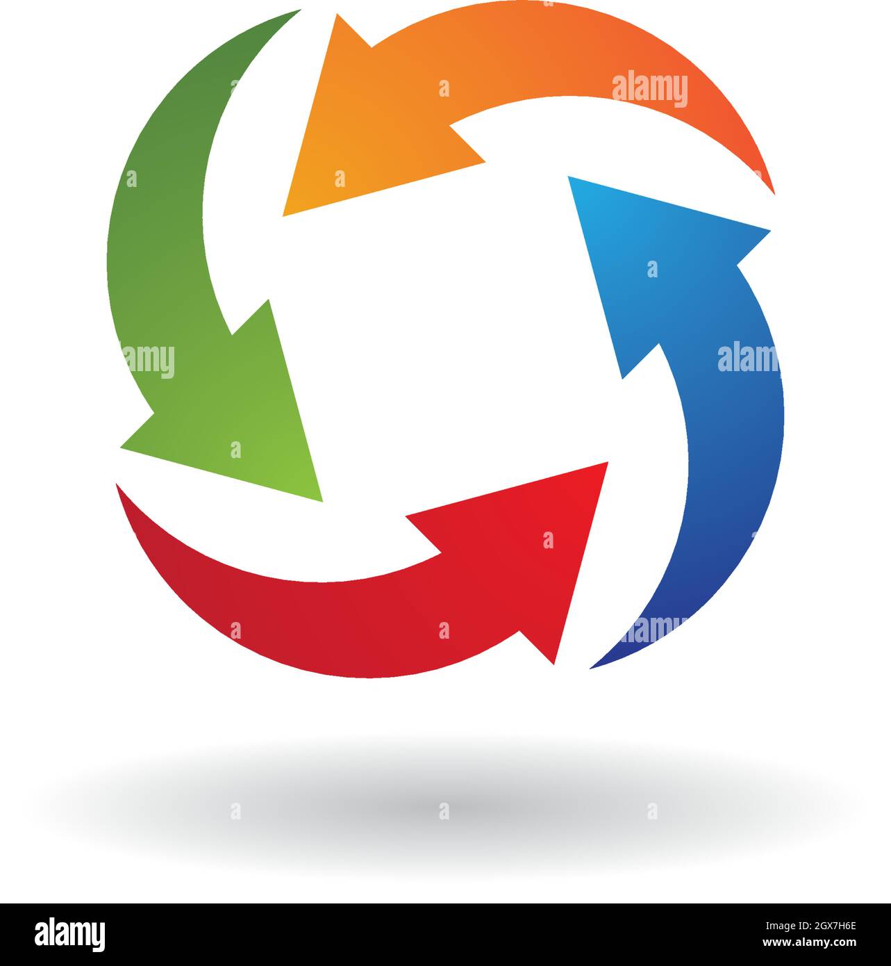 Arrow vector illustration icon Logo Template design Stock Vector Image ...