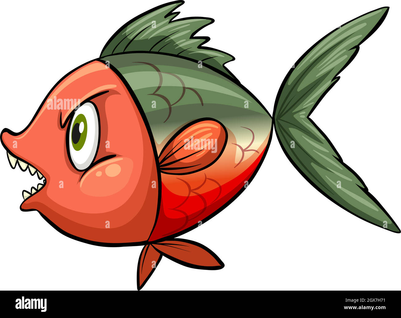 Ugly red fish Stock Vector Images - Alamy