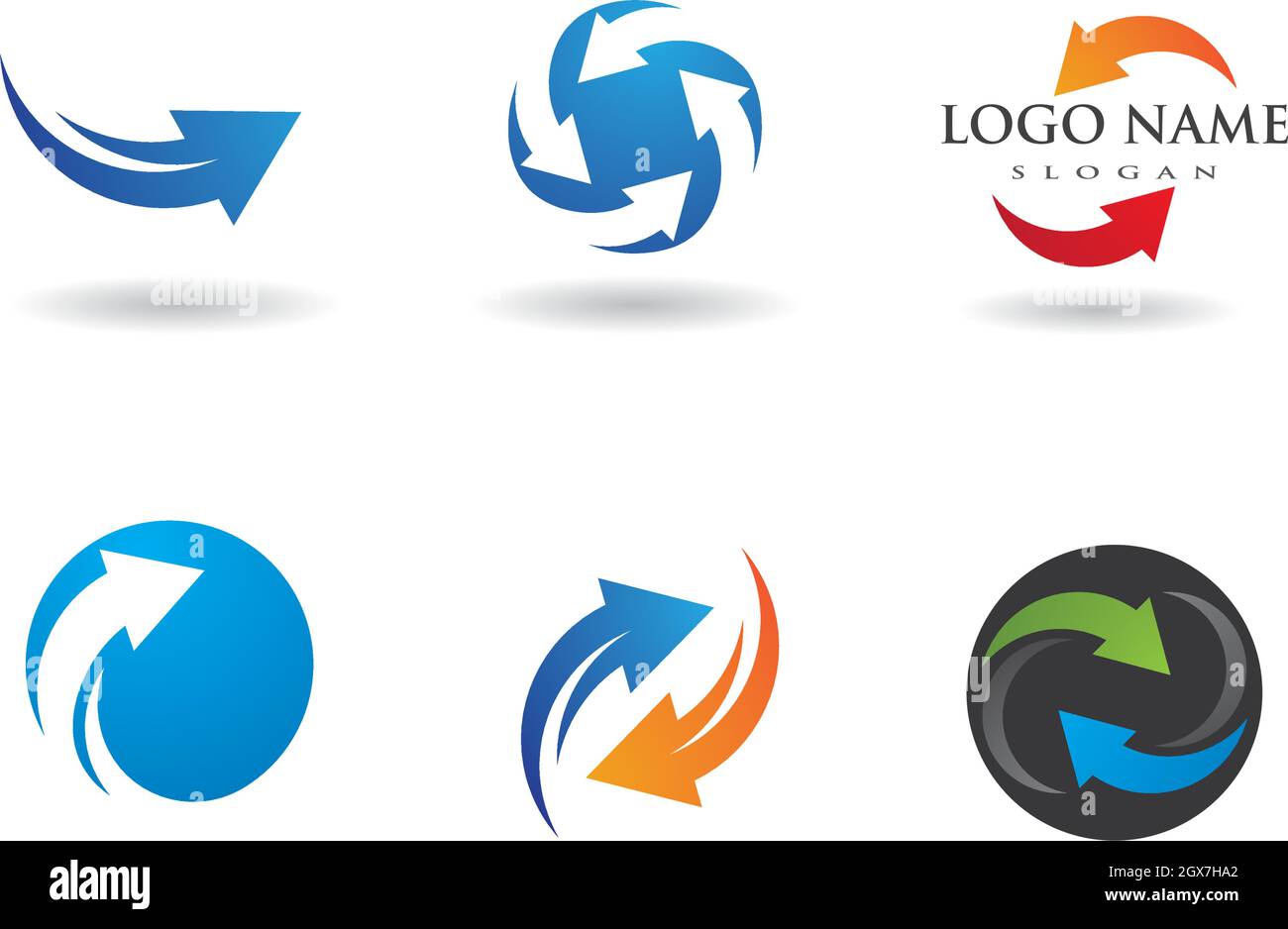 Arrow vector illustration icon Logo Template design Stock Vector Image ...