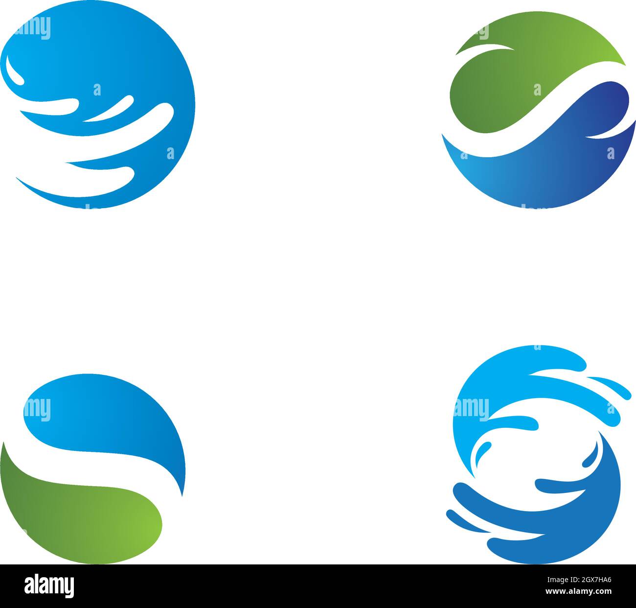 Water Wave symbol and icon Logo Template vector Stock Vector Image ...