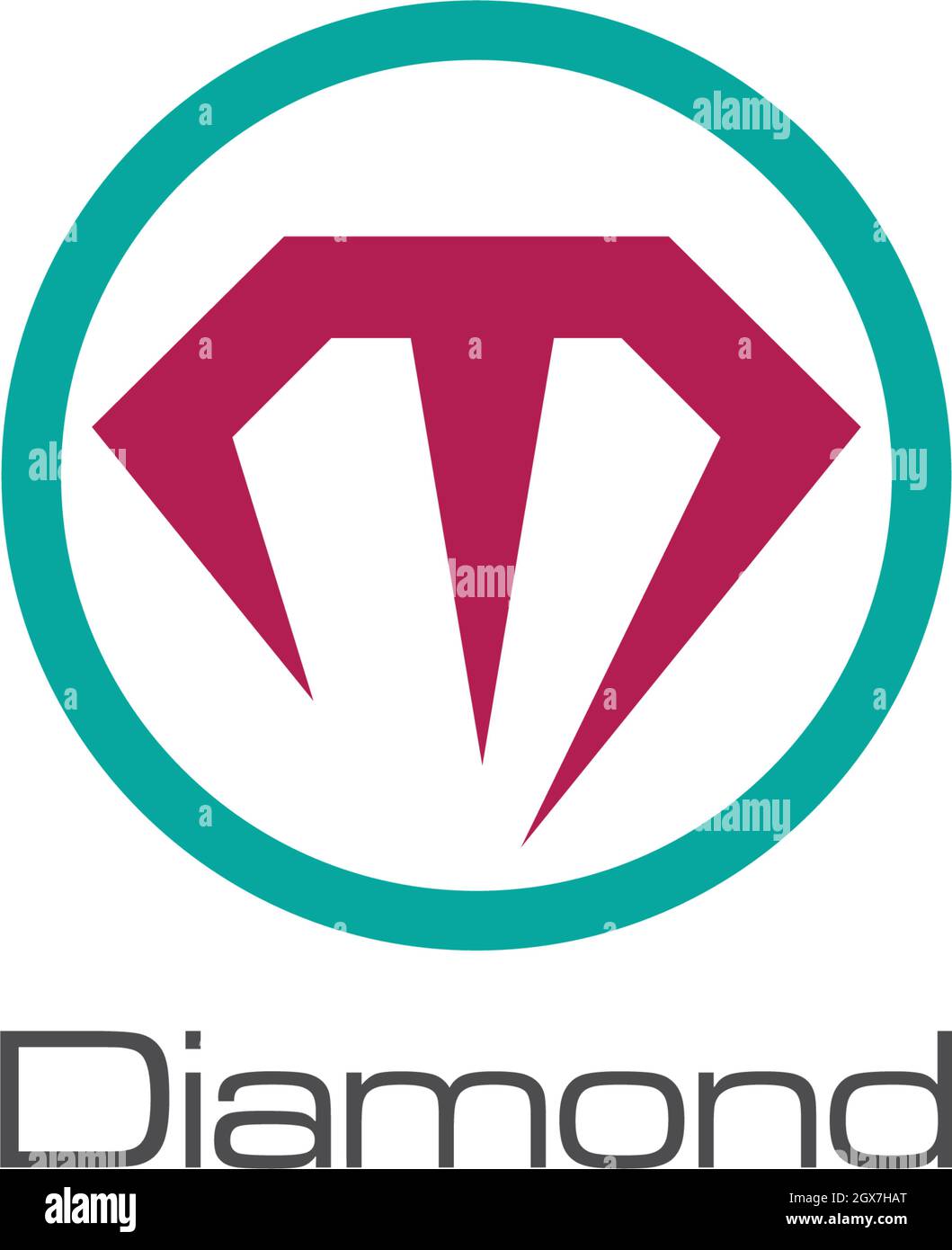 Diamond logo vector hi-res stock photography and images - Alamy