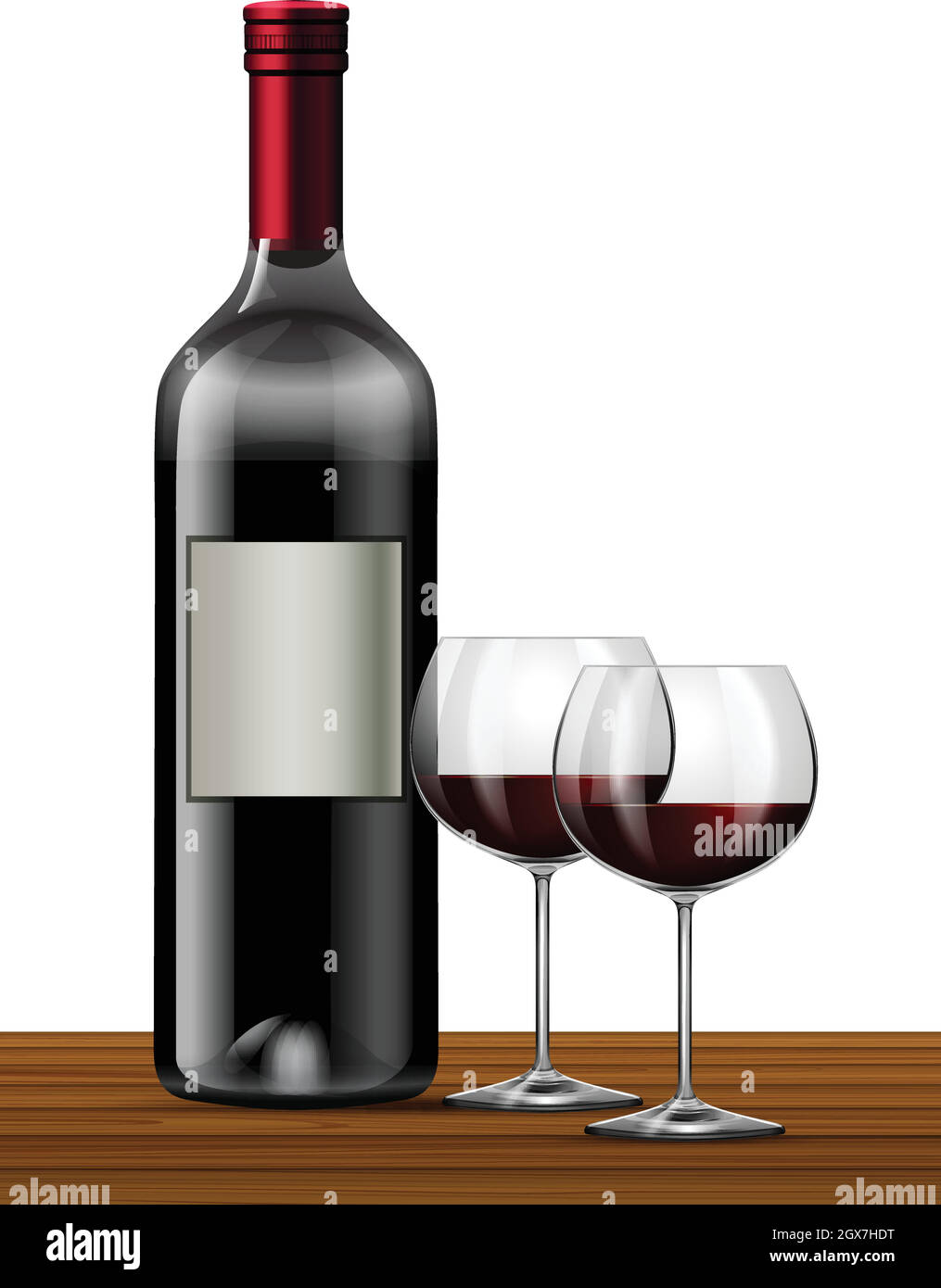 Red wine set different Stock Vector Images - Alamy