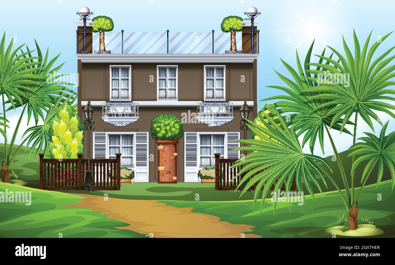 Hillside structure Stock Vector Images - Alamy